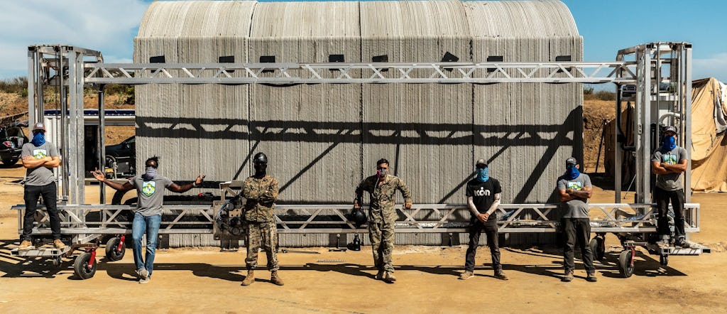 United States Marine Corps and ICON 3D Print Structure at Camp… – ICON